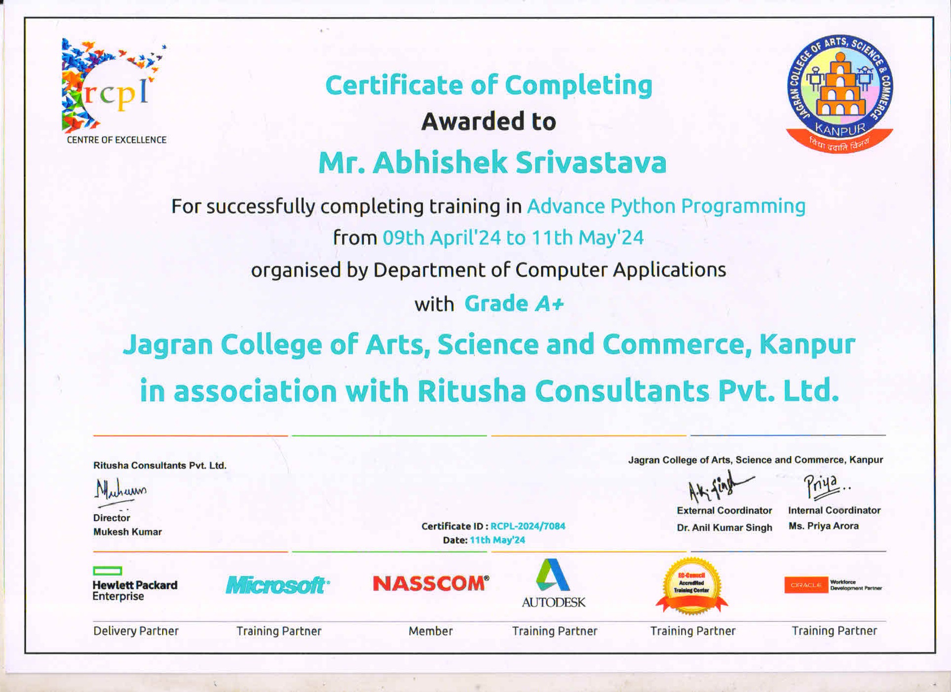 Abhishek Srivastava - Web Developer